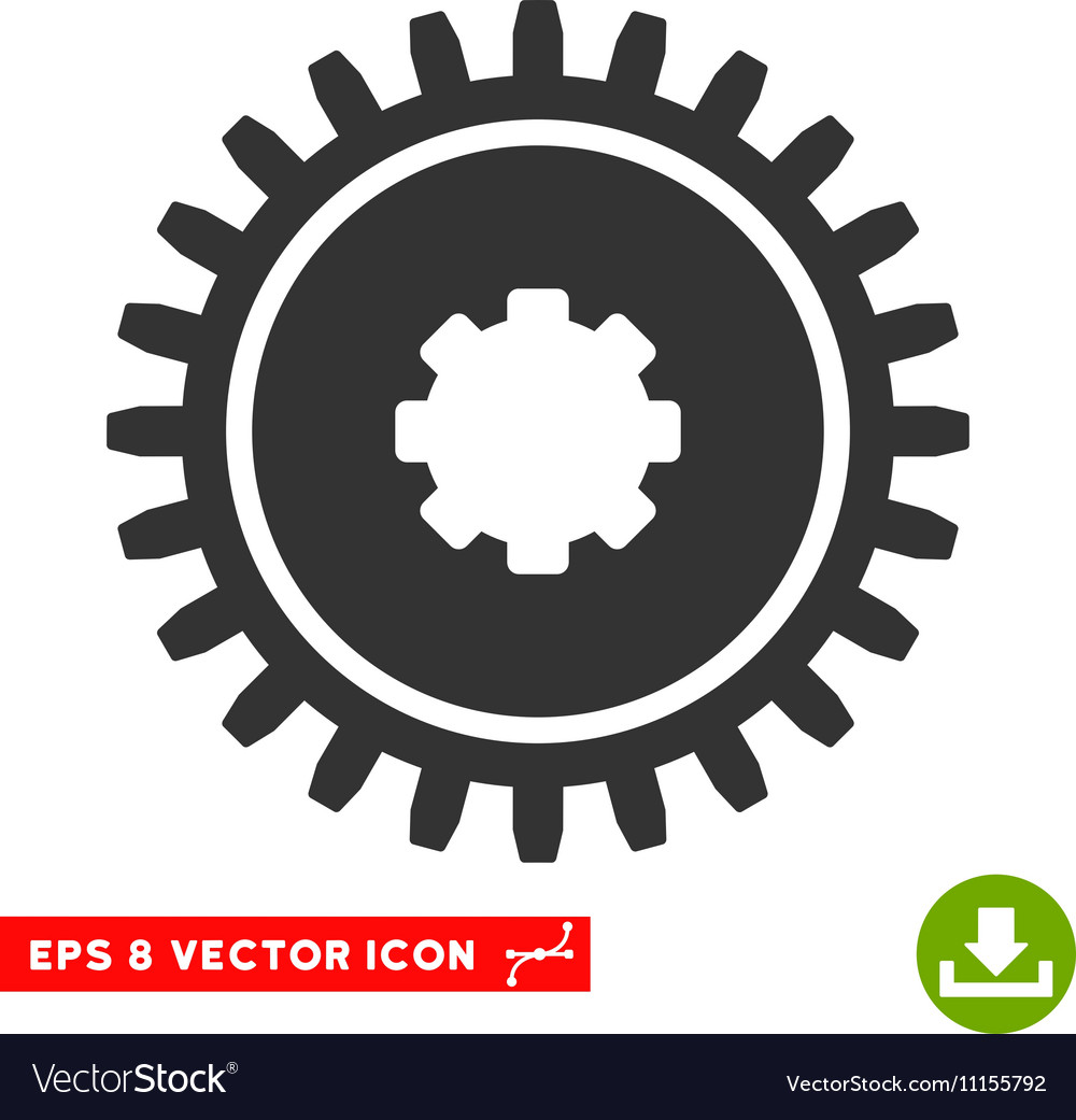 Cogwheel eps icon Royalty Free Vector Image - VectorStock
