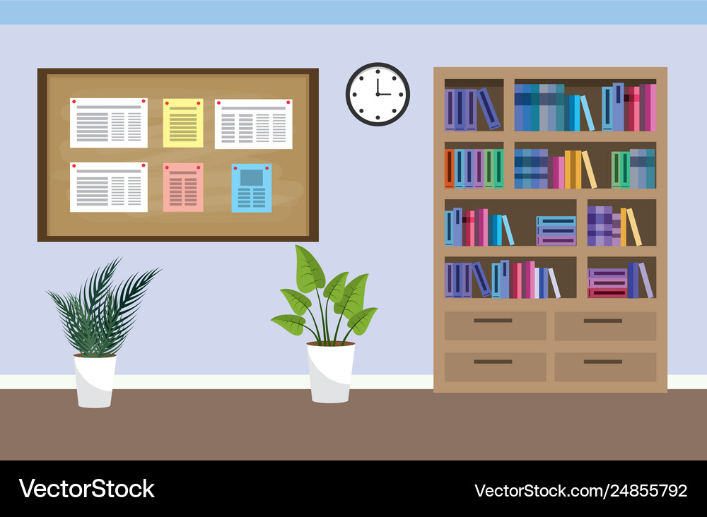 Furniture room cartoon Royalty Free Vector Image