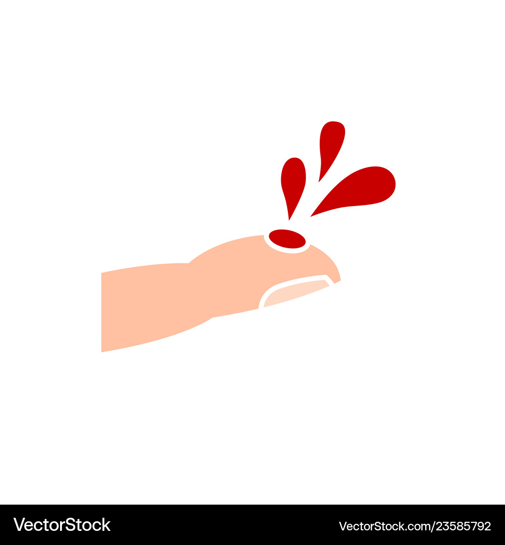 Hemophlia disease icon Royalty Free Vector Image