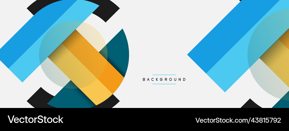Round geometric shapes lines and circles Vector Image