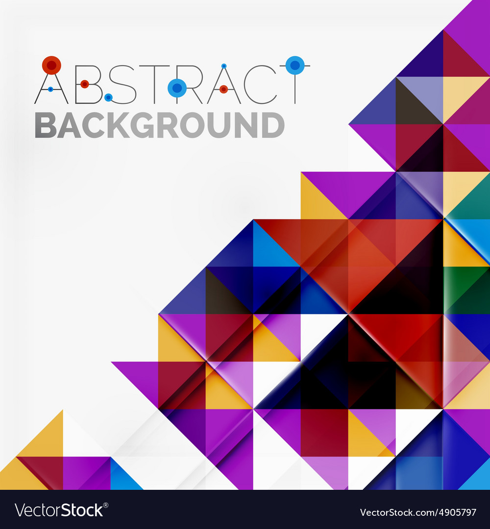 Abstract geometric background modern overlapping Vector Image