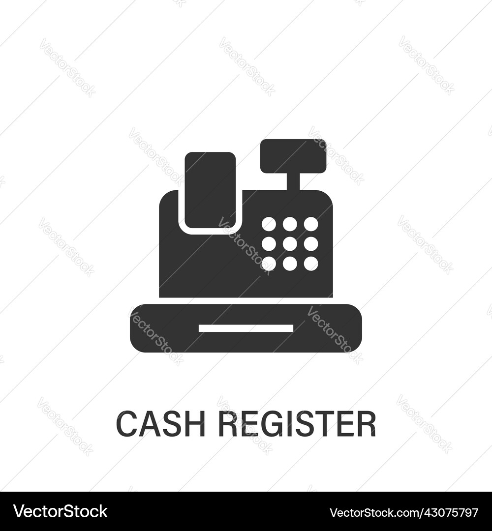 Cash machine icon in flat style electronic Vector Image