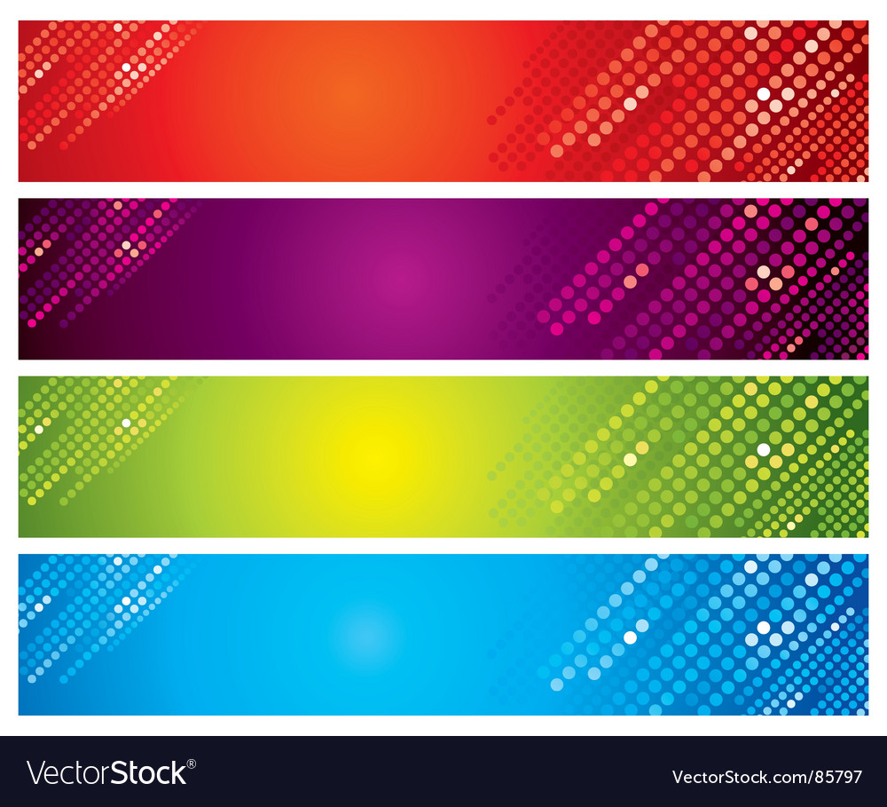 Colored banners Royalty Free Vector Image - VectorStock