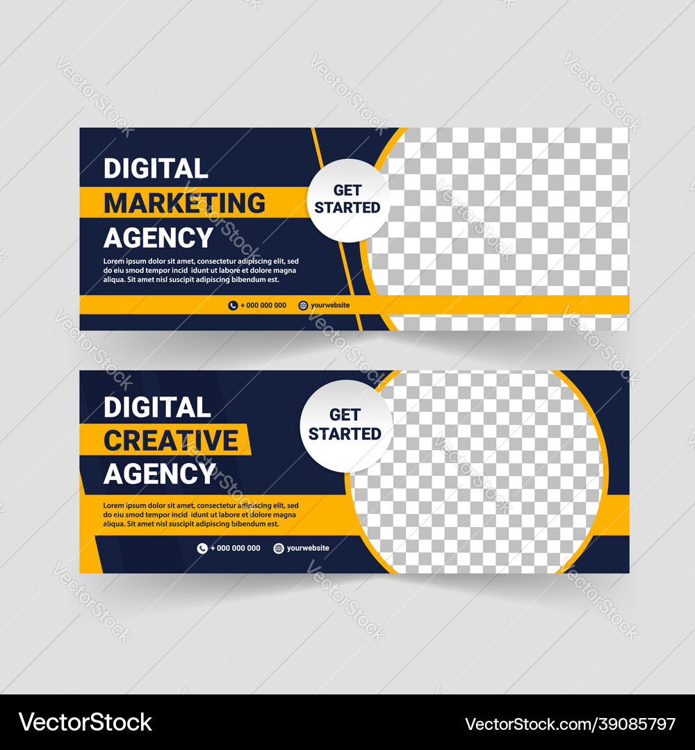 Digital marketing agency creative Royalty Free Vector Image