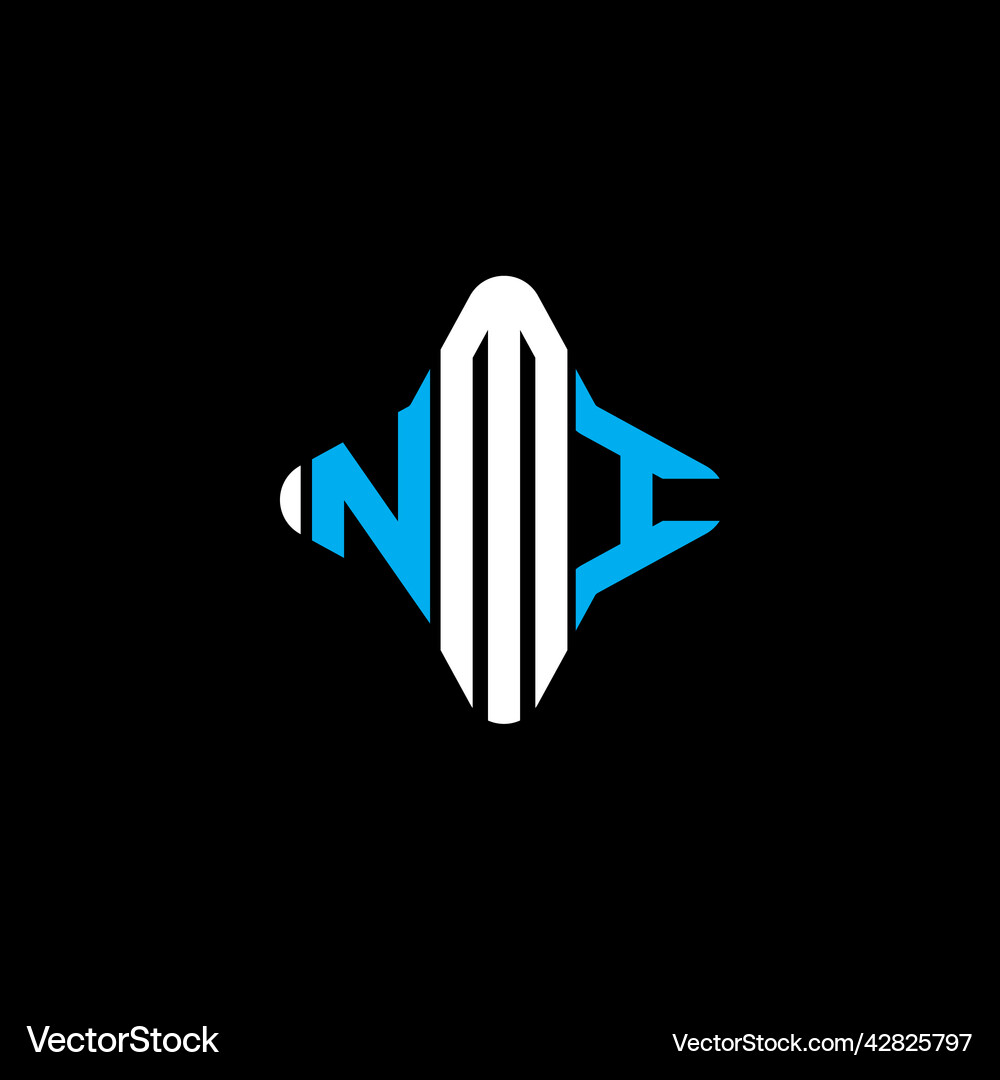 Nmi letter logo creative design with graphic Vector Image