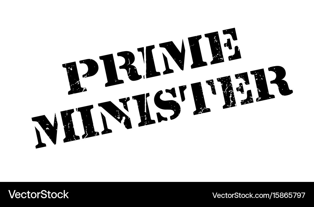 Prime minister rubber stamp Royalty Free Vector Image
