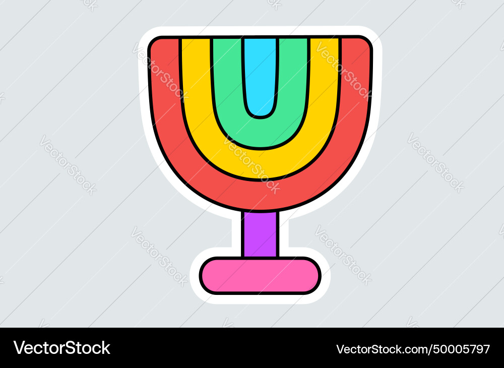 Wine bar stickers pack colorful fun stickers Vector Image
