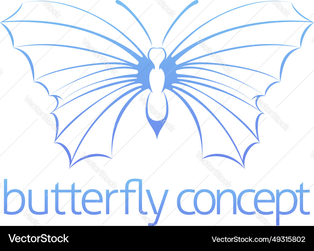 Abstract butterfly Royalty Free Vector Image - VectorStock
