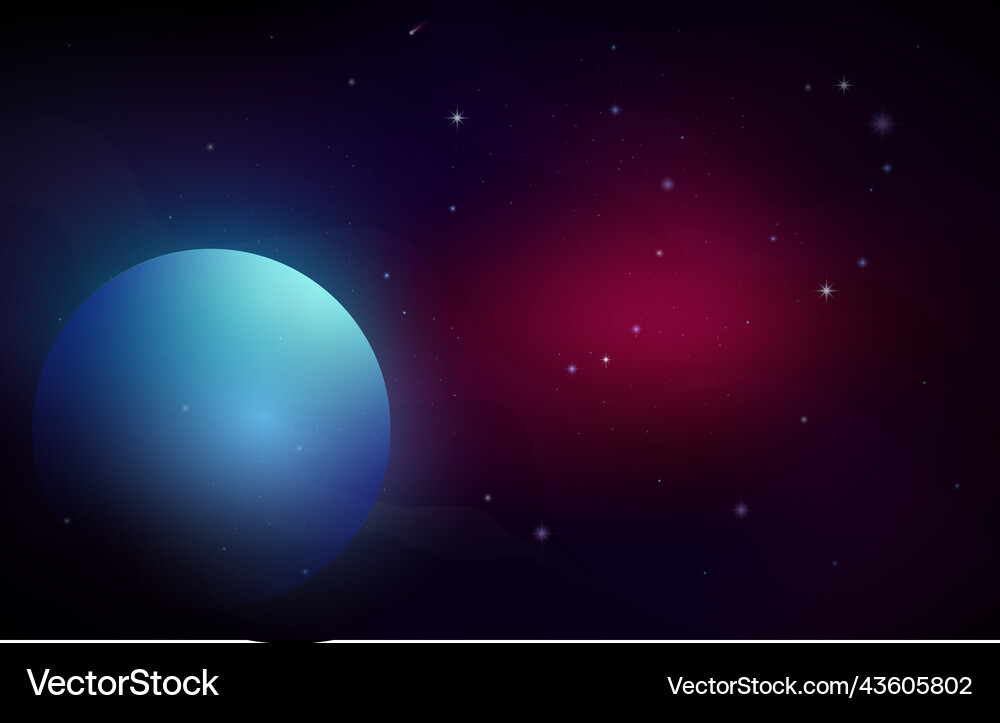 Beautiful night sky space view stars background Vector Image