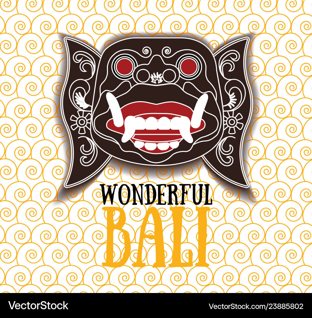 Head of hanuman with text Royalty Free Vector Image