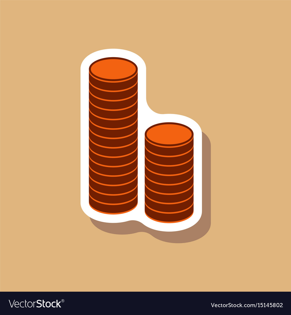Paper Sticker On Stylish Background Stacks Vector Image
