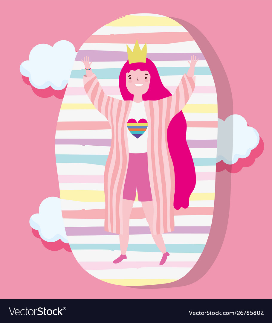 People community lgbtq flat design Royalty Free Vector Image