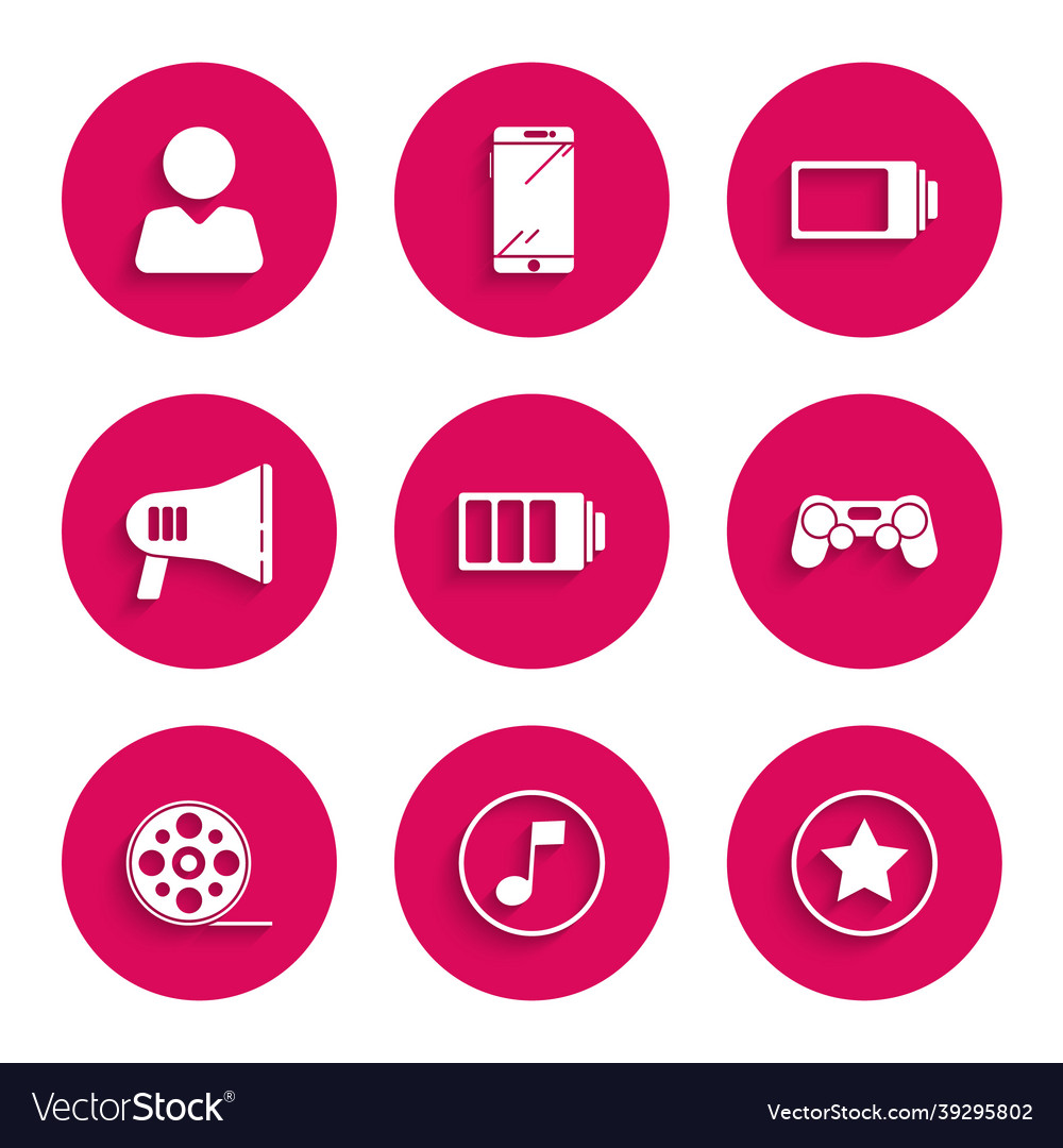 Set Battery Charge Level Indicator Music Note Vector Image set-battery-charge-level-indicator-music-note-vector-image