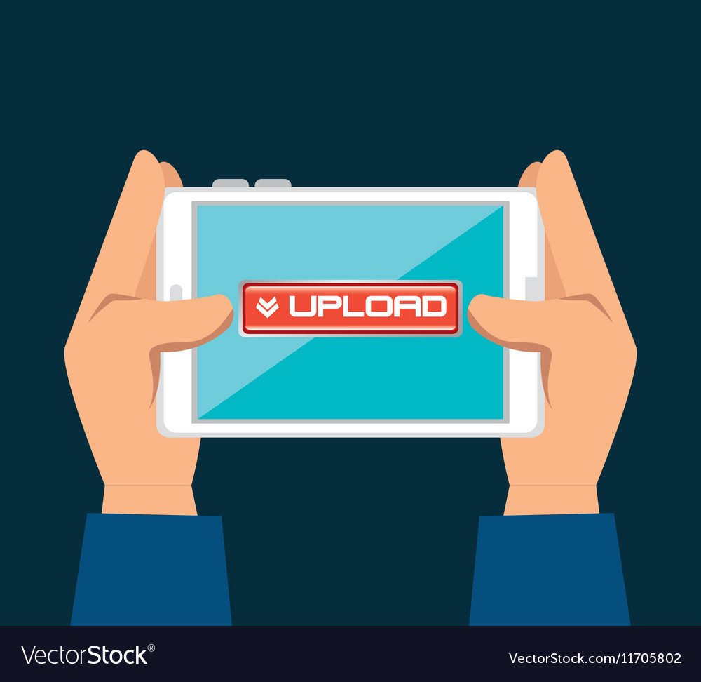 Smartphone technology data flat icon Royalty Free Vector