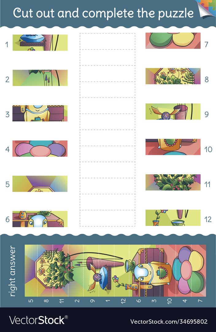 Task game magic room Royalty Free Vector Image