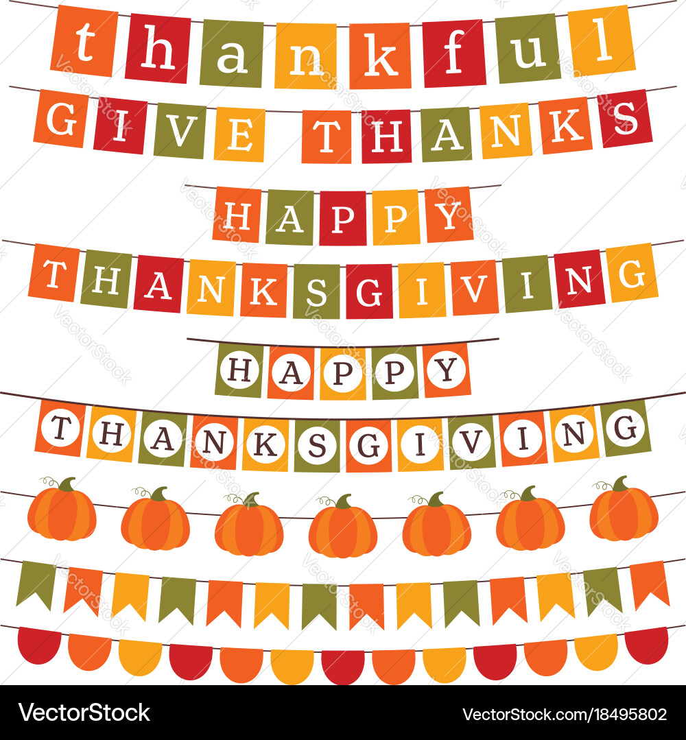 Thanksgiving and fall banner decoration Royalty Free Vector