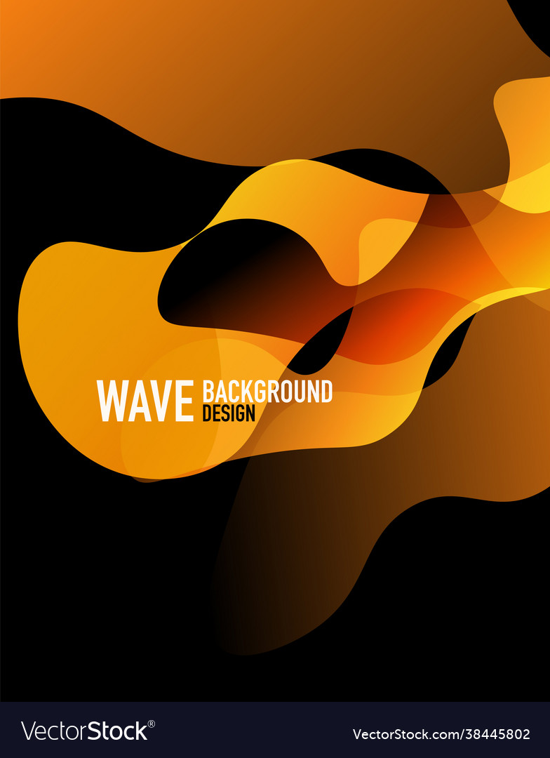 Vertical fluid gradient wave abstract background Vector Image