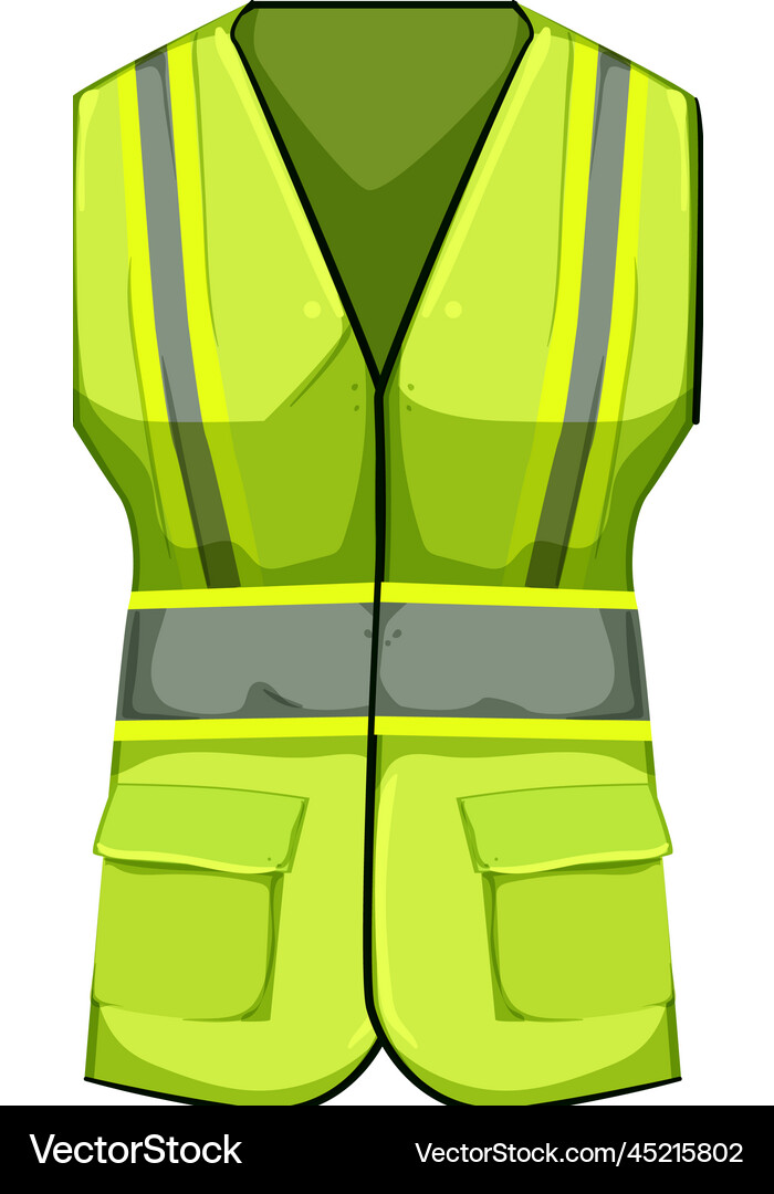 Worker safe vest cartoon Royalty Free Vector Image