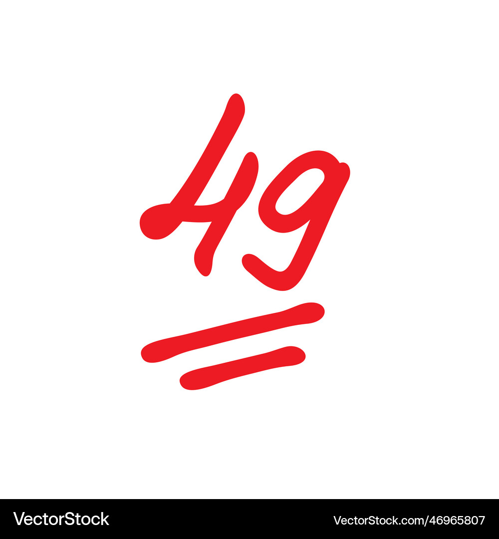 49 points exam score forty nine grade Royalty Free Vector
