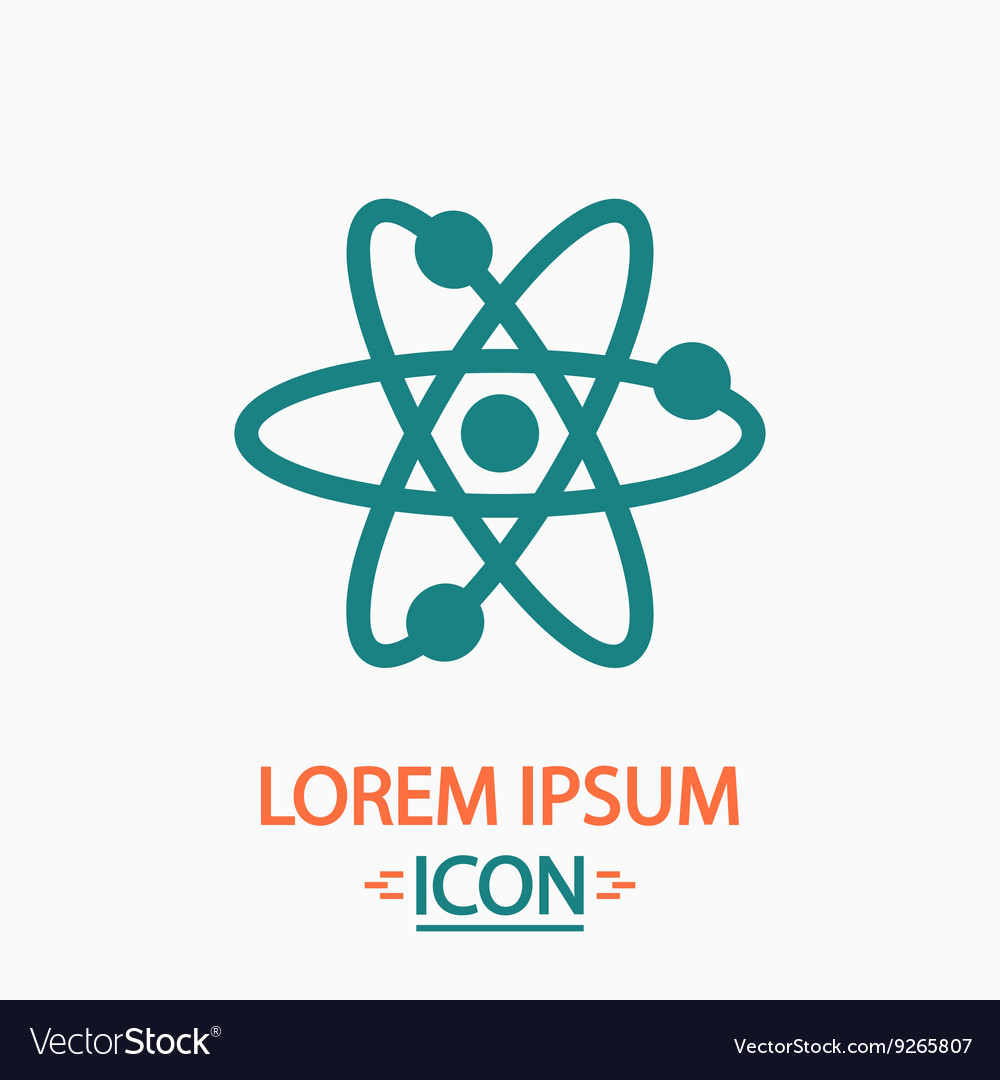 Atom computer symbol Royalty Free Vector Image