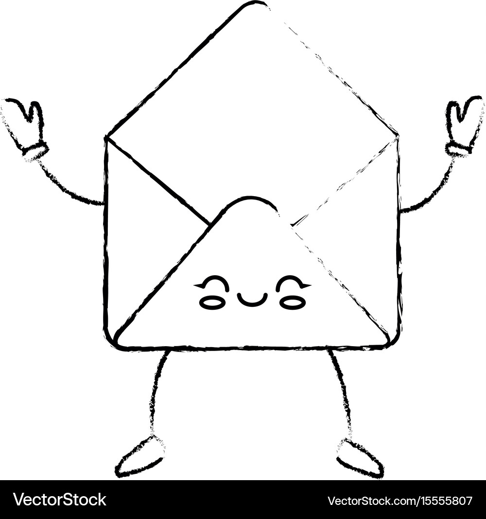 Cute letter cartoon Royalty Free Vector Image - VectorStock