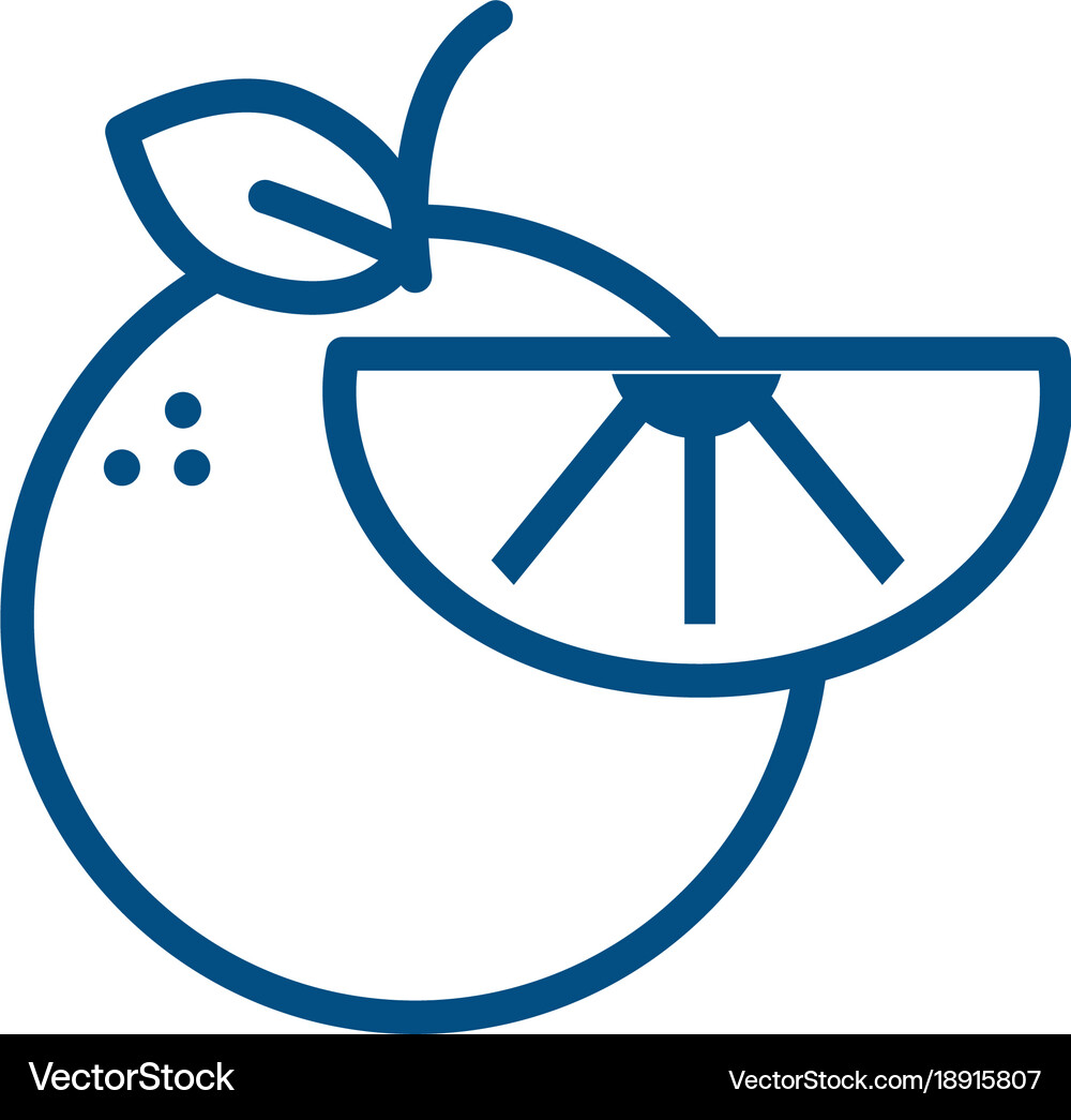 Isolated orange design Royalty Free Vector Image