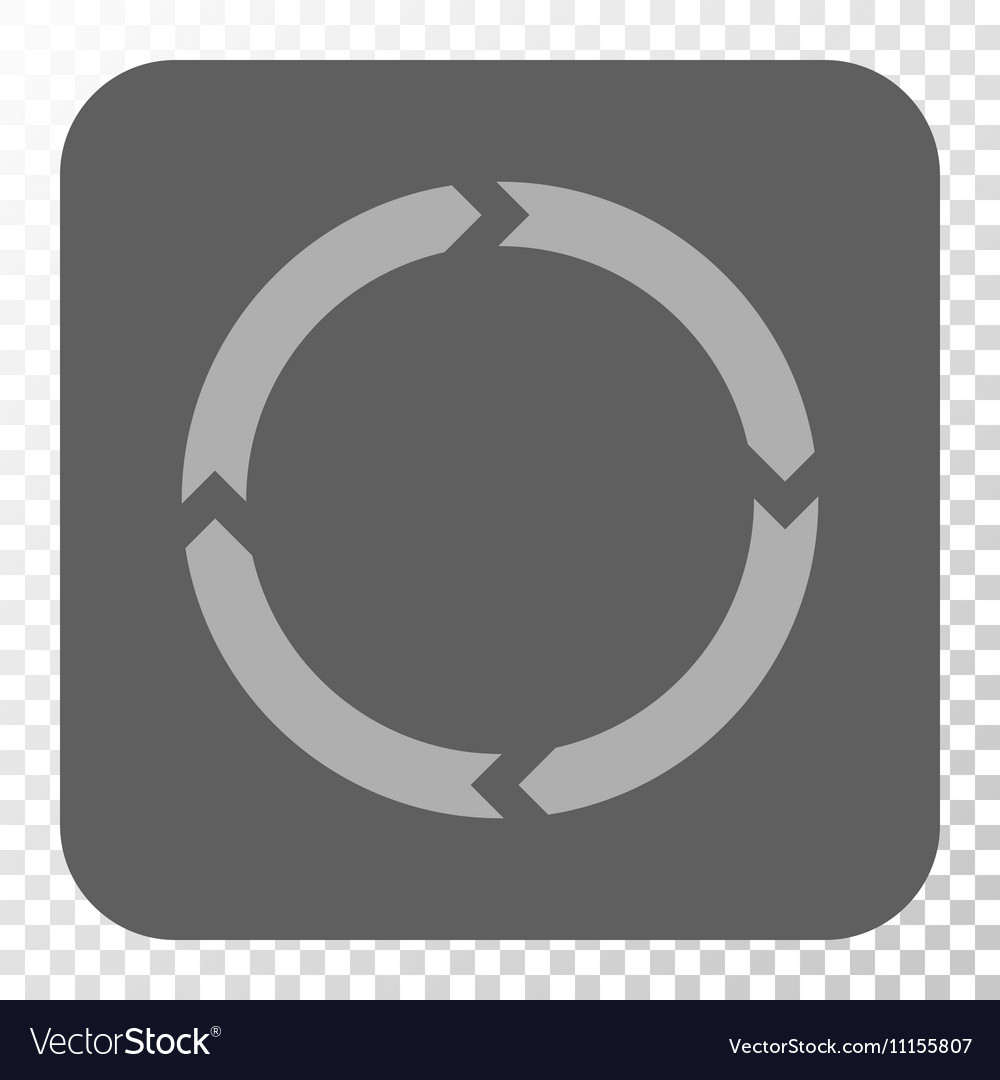 Rotation rounded square button Royalty Free Vector Image