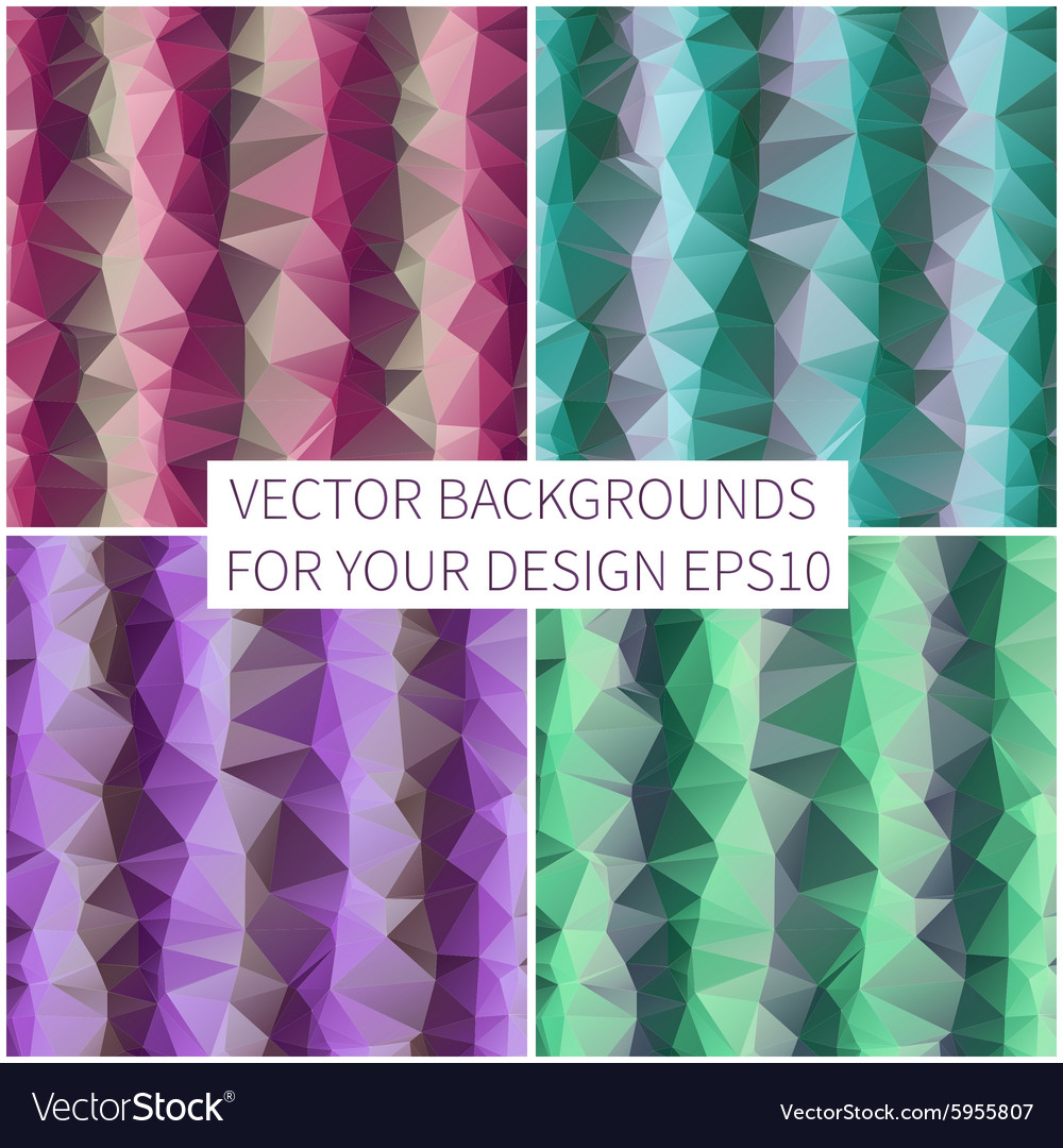 Triangle polygonal background Royalty Free Vector Image