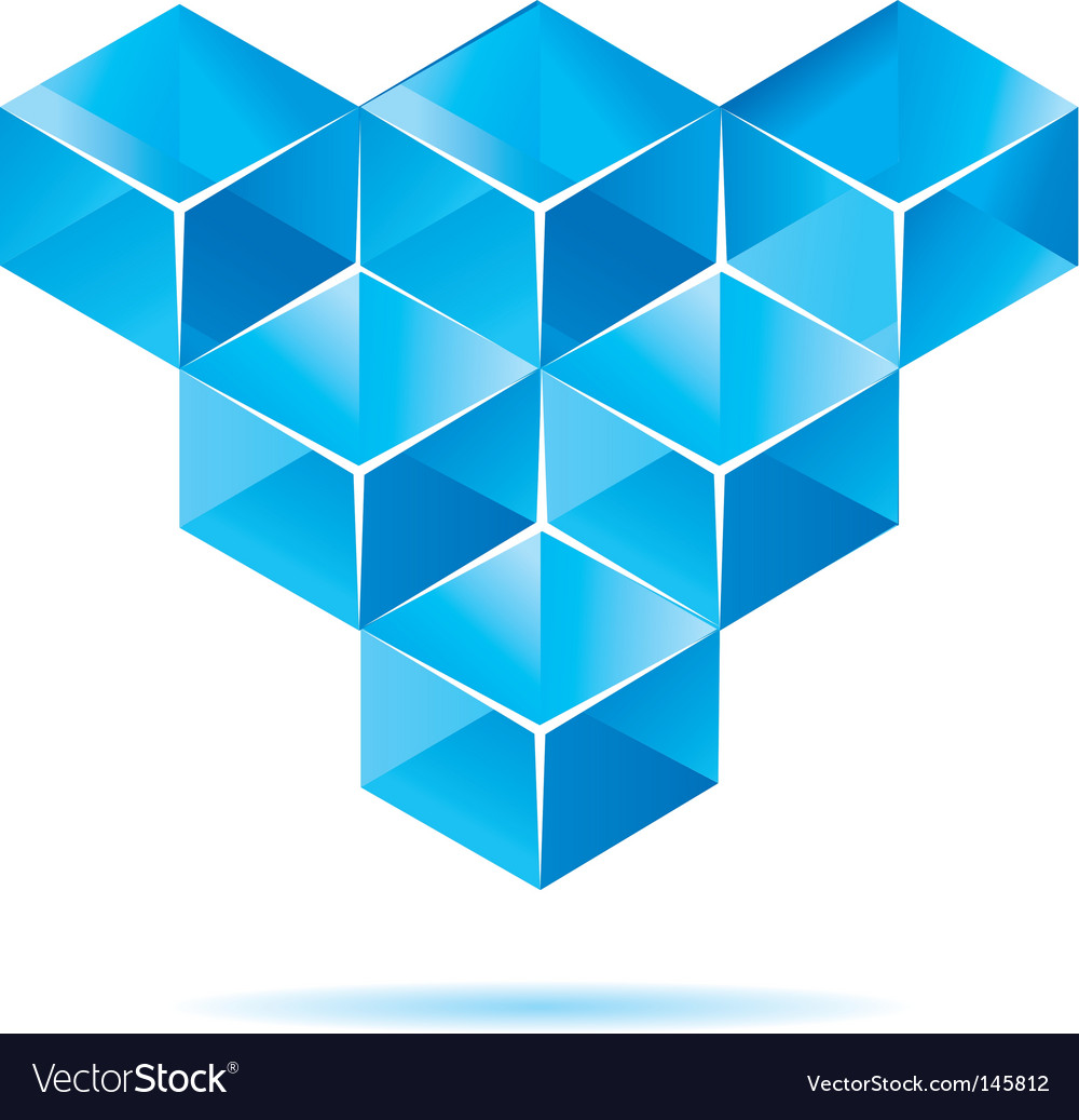 Cube design Royalty Free Vector Image - VectorStock
