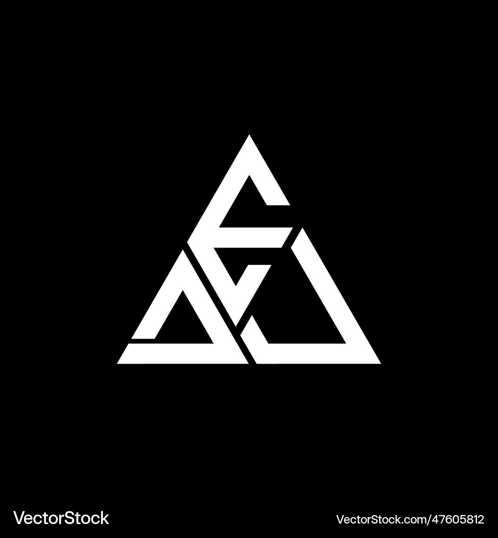 Edu letter logo creative design with graphic Vector Image