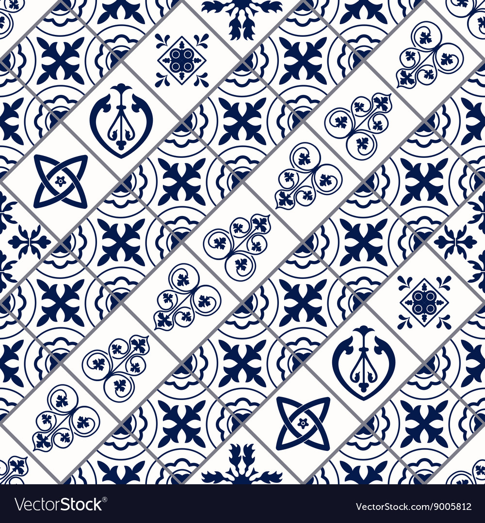 Moroccan tiles pattern Royalty Free Vector Image