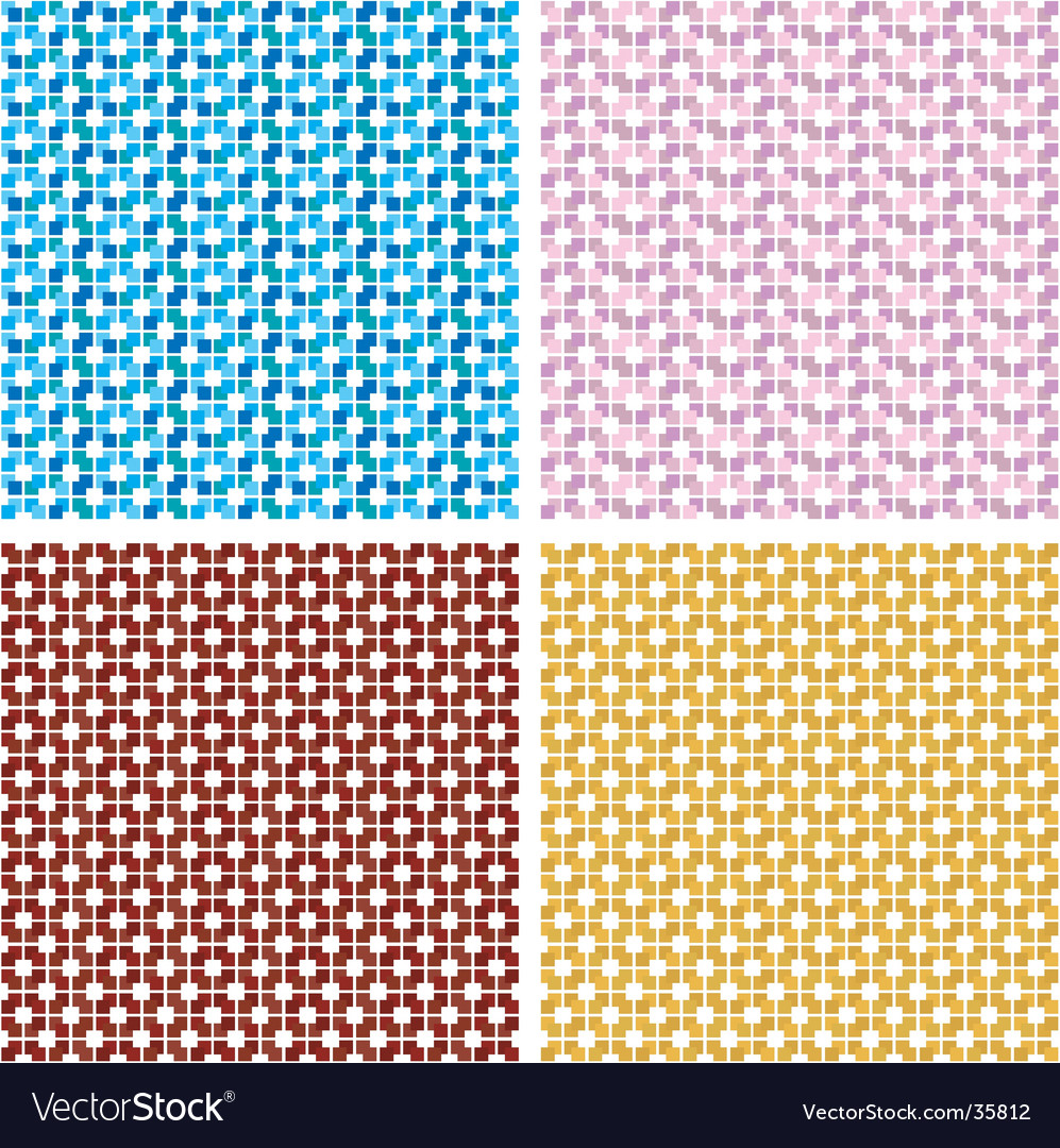 Retro square pattern Royalty Free Vector Image