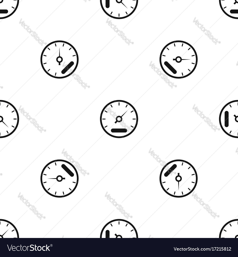 Speedometer pattern seamless black Royalty Free Vector Image