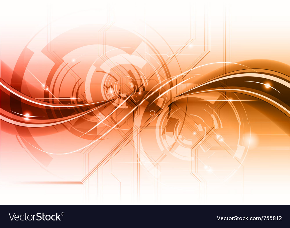 Tech wave background Royalty Free Vector Image