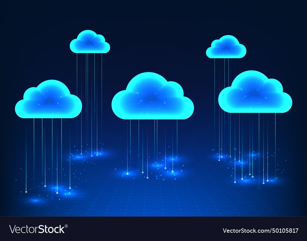 Cloud technology stores data locally Royalty Free Vector Cloud technology stores data locally Royalty Free Vector