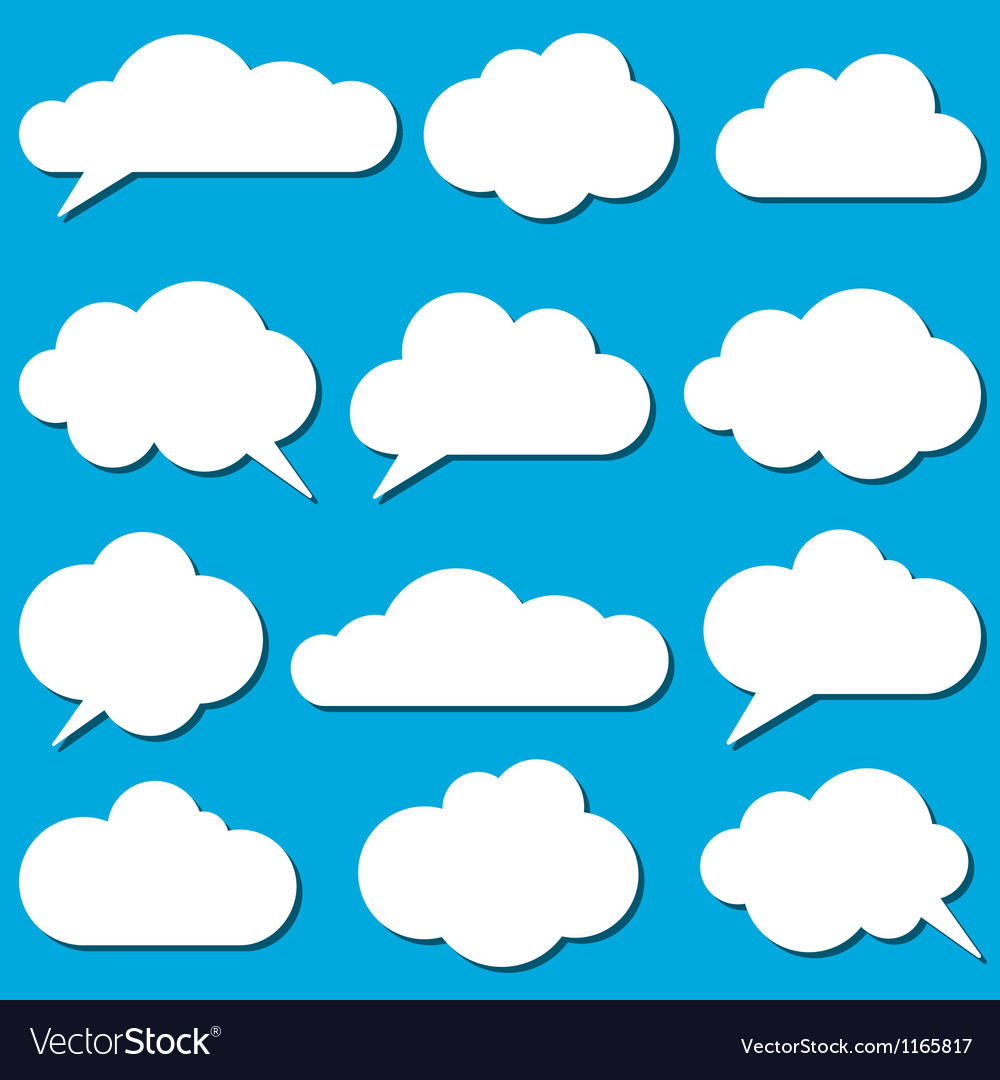 Clouds frames Royalty Free Vector Image - VectorStock