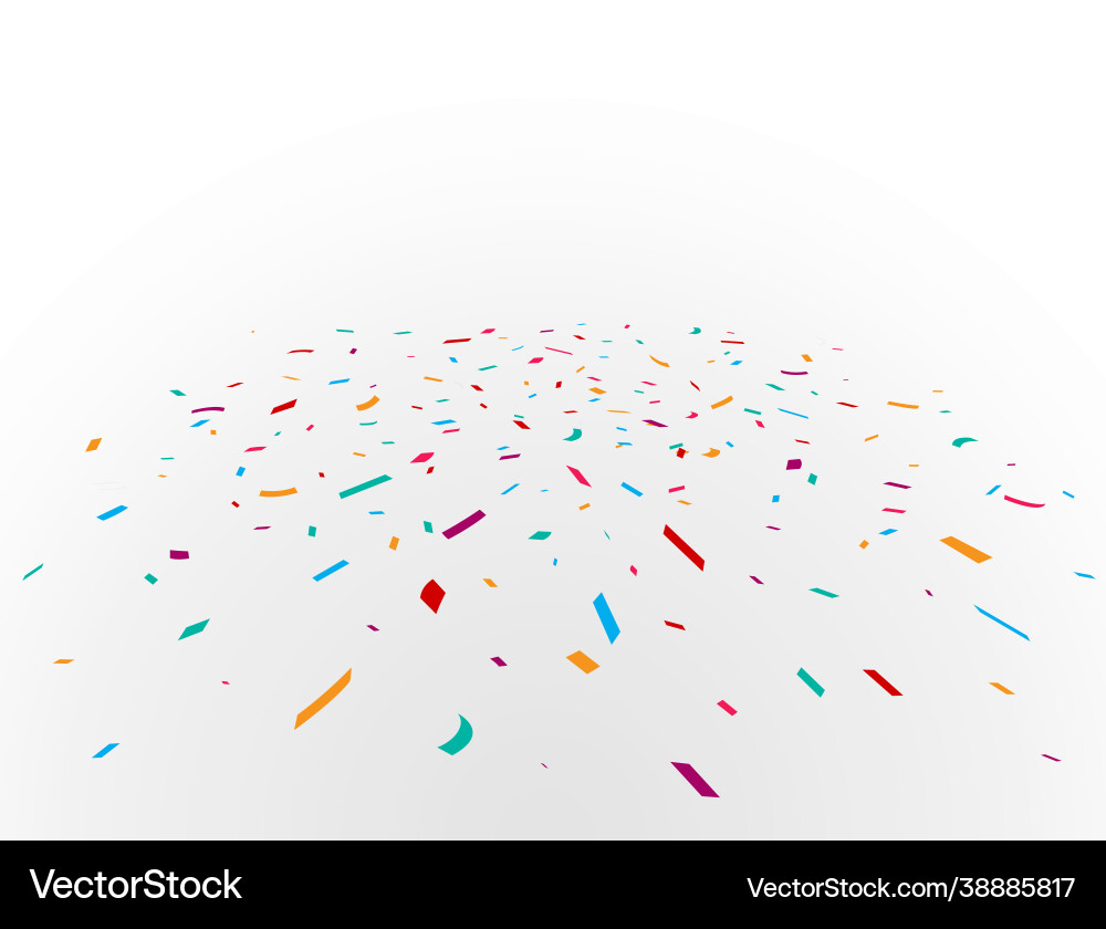 Colorful confetti celebrations design Royalty Free Vector