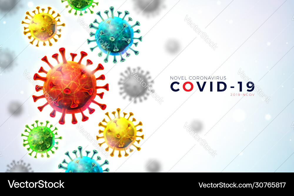 Covid19-19 coronavirus outbreak design with Vector Image