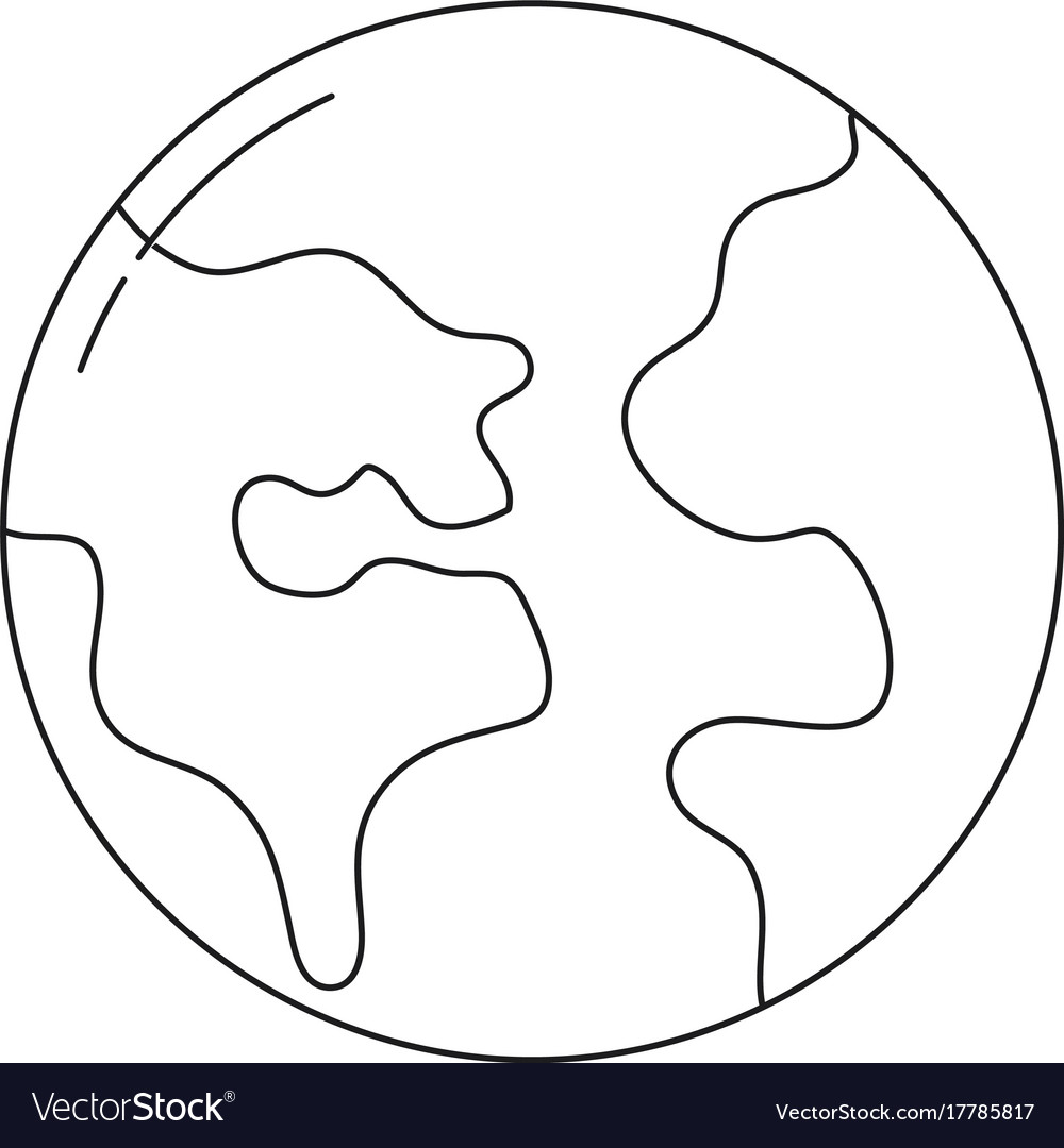 Earth planet icon Royalty Free Vector Image - VectorStock