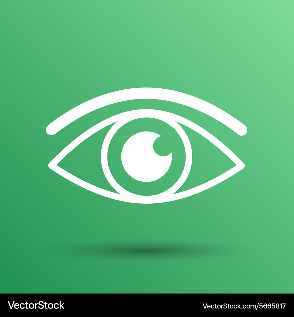 Eye icon vision symbol look graphic Royalty Free Vector