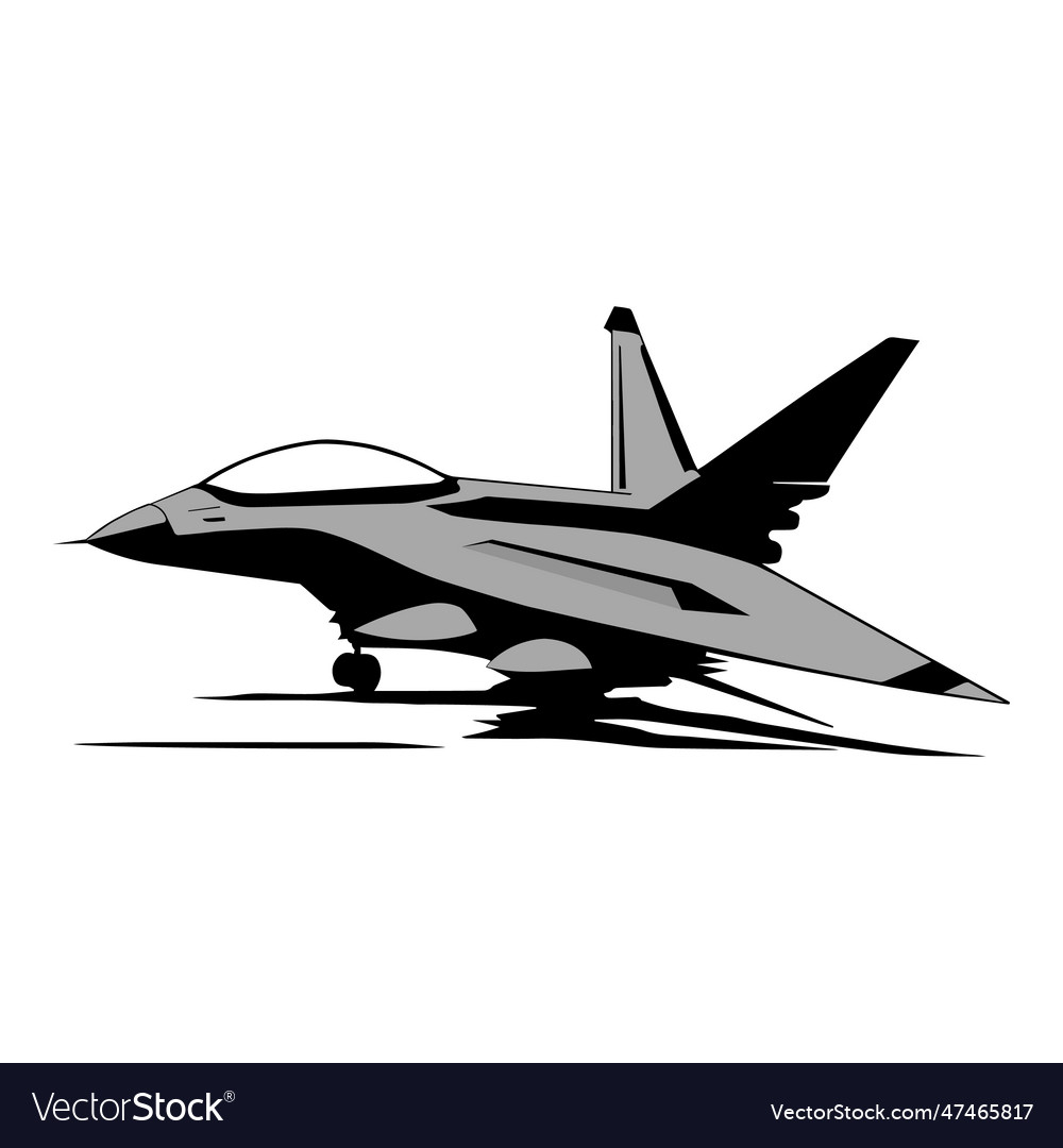 Fighter jet Royalty Free Vector Image - VectorStock