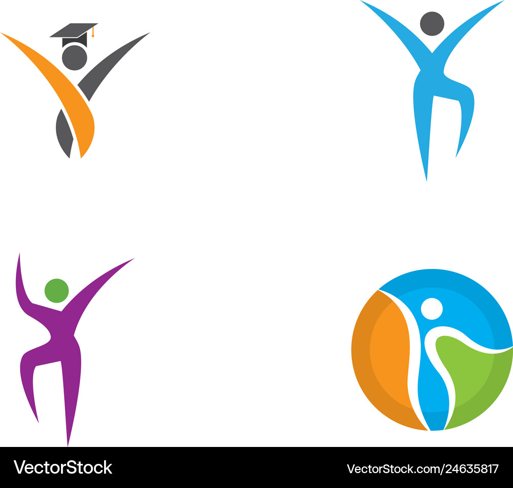 Human health symbol design Royalty Free Vector Image