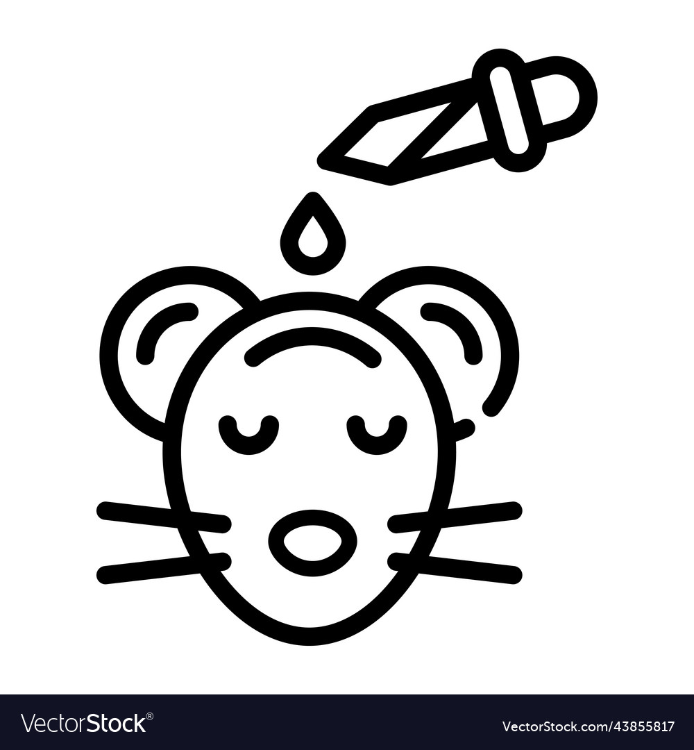 Rat test Royalty Free Vector Image - VectorStock