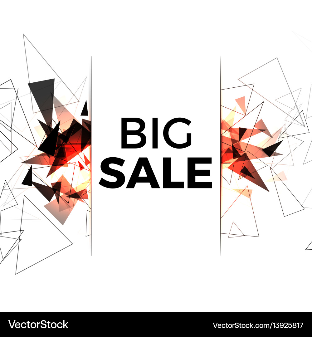 Sale abstract banner Royalty Free Vector Image