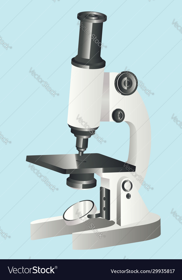 White microscope design Royalty Free Vector Image