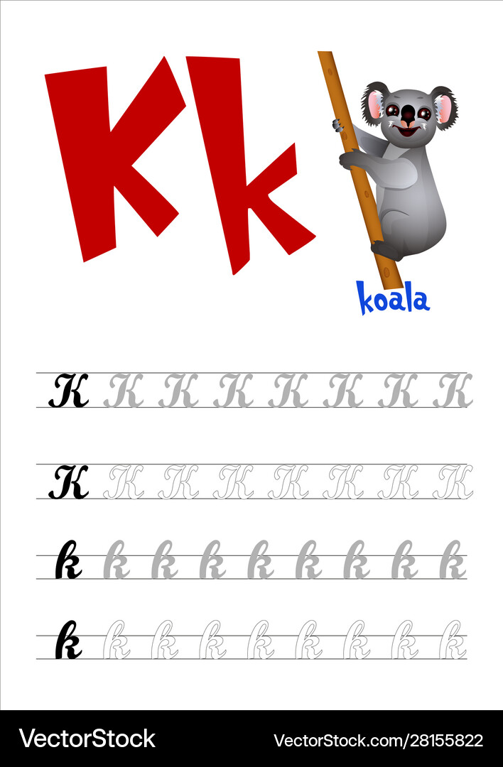 Design page layout english alphabet Royalty Free Vector