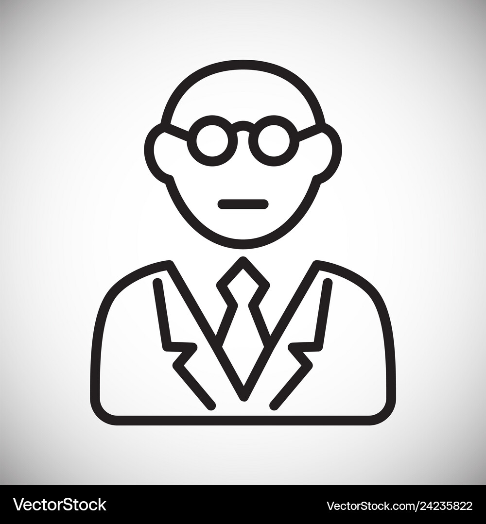 Person icon on background for graphic and web Vector Image