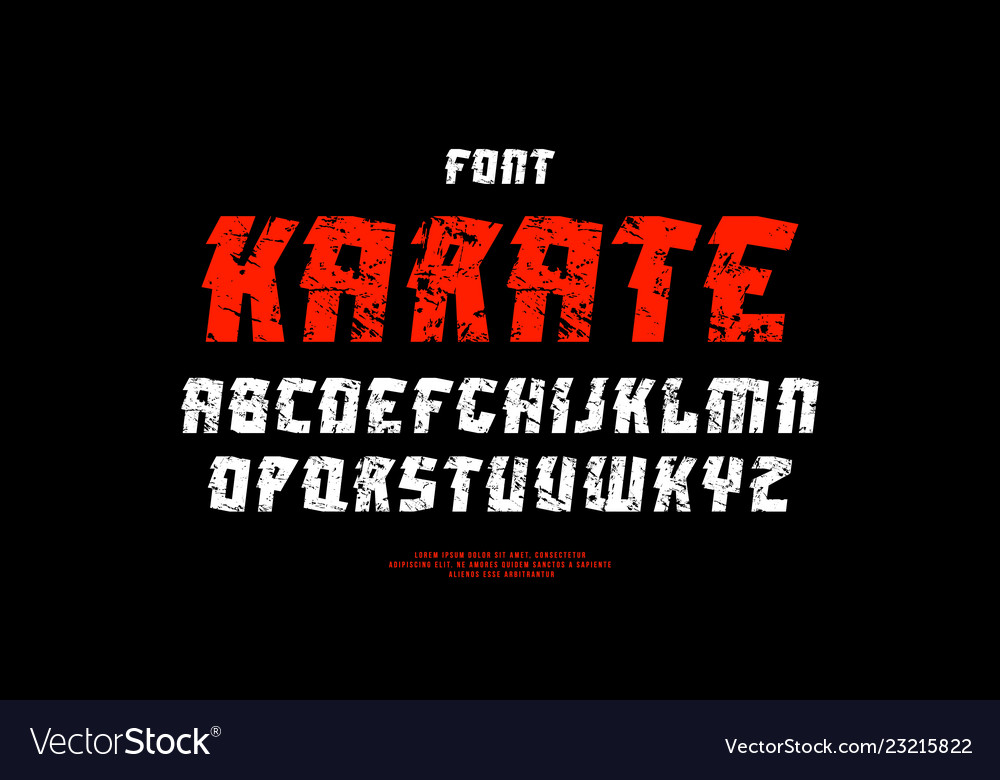 Stock decorative sans serif font Royalty Free Vector Image Stock decorative sans serif font Royalty Free Vector Image
