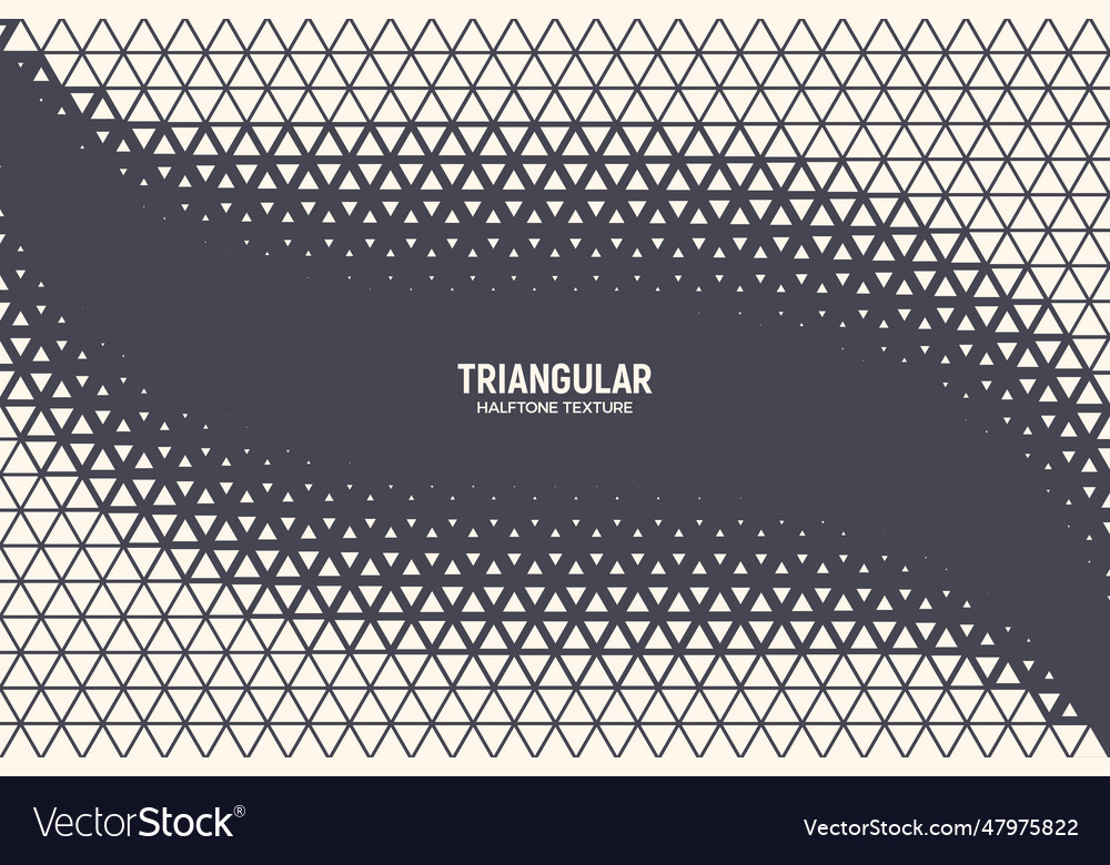 Triangular particles halftone geometric texture Vector Image