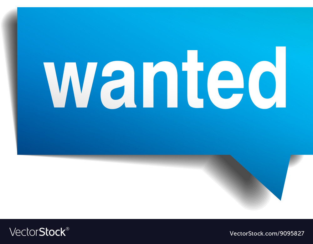 Blue 3d realistic paper speech bubble isolated Vector Image